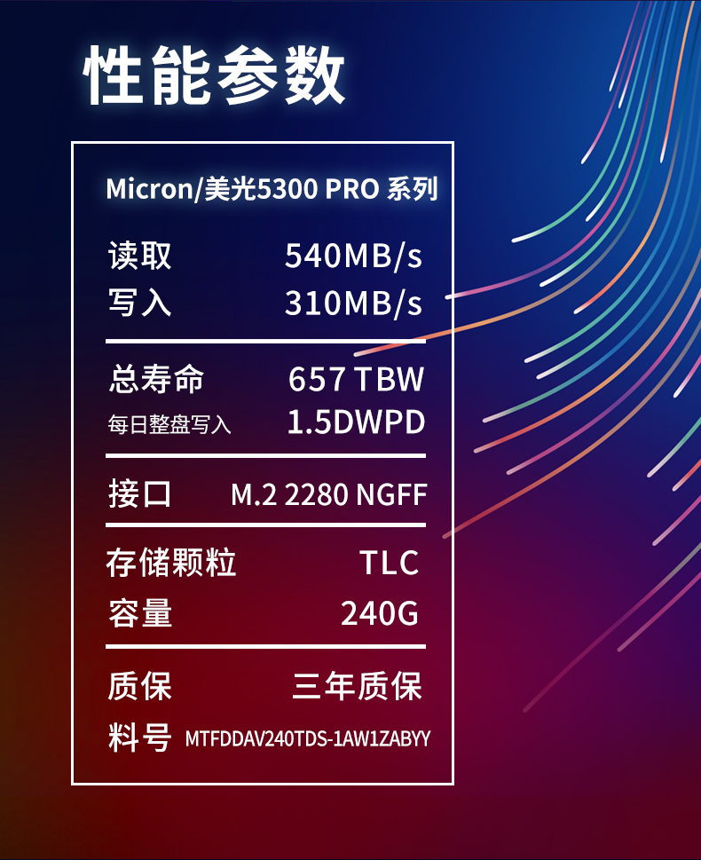 5300 PRO 240G M.2 2280 NGFF - 北京悦迈善科贸有限公司-企业级固态硬盘SSD|服务器内存|数据线|转接卡
